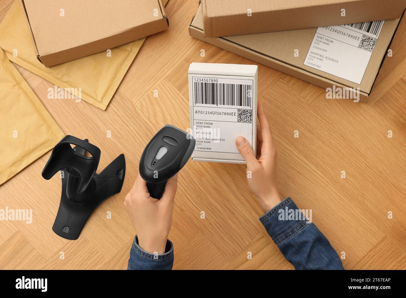 Top view scanner hi-res stock photography and images - Alamy