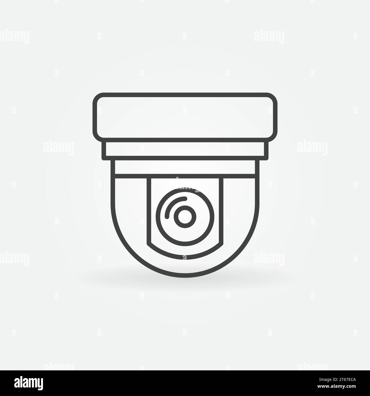 Security surveillance camera linear icon or design element Stock Vector ...