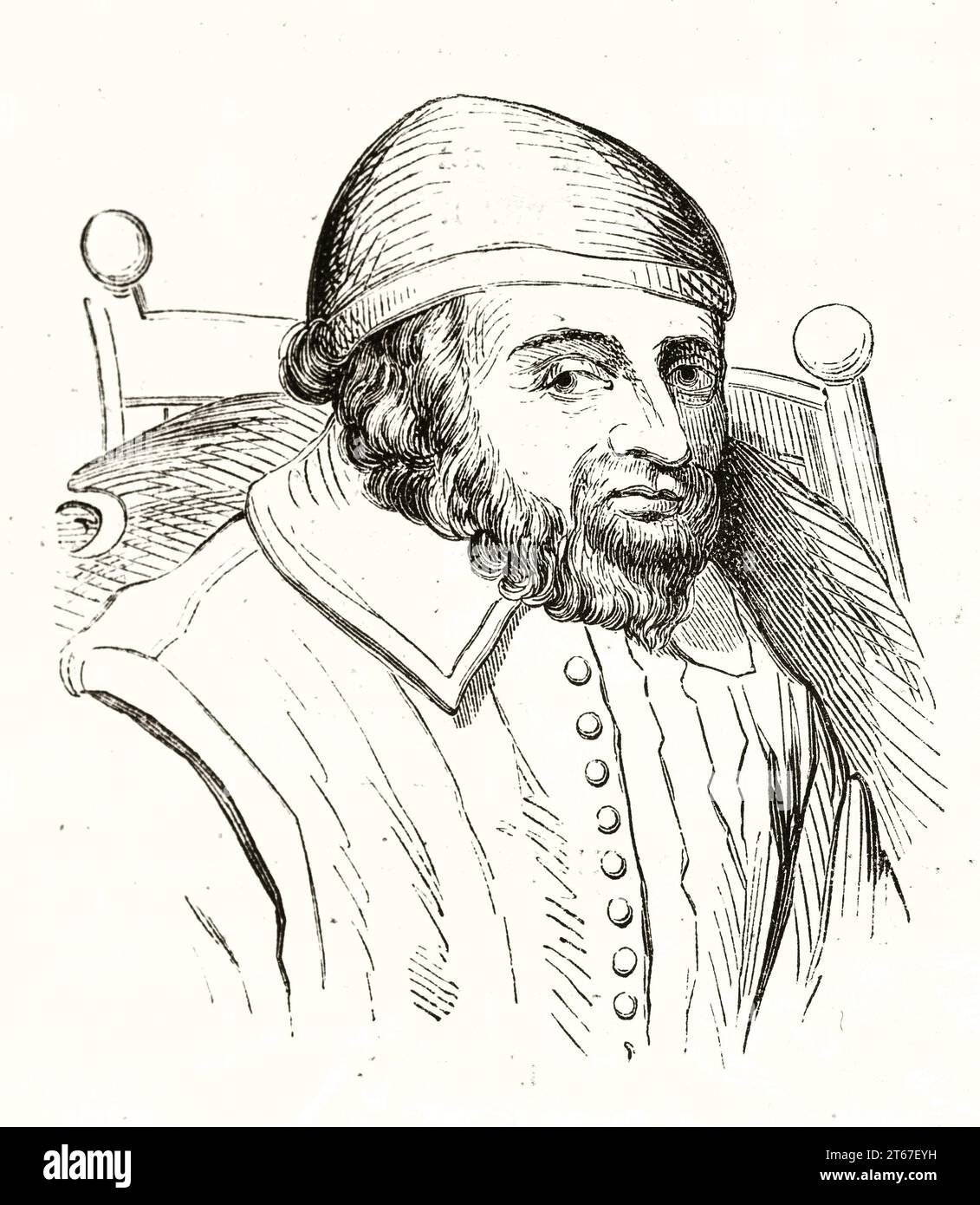 Famous centenarians: Engraved portrait of Thomas Parr (1483 ? – 1635 ...