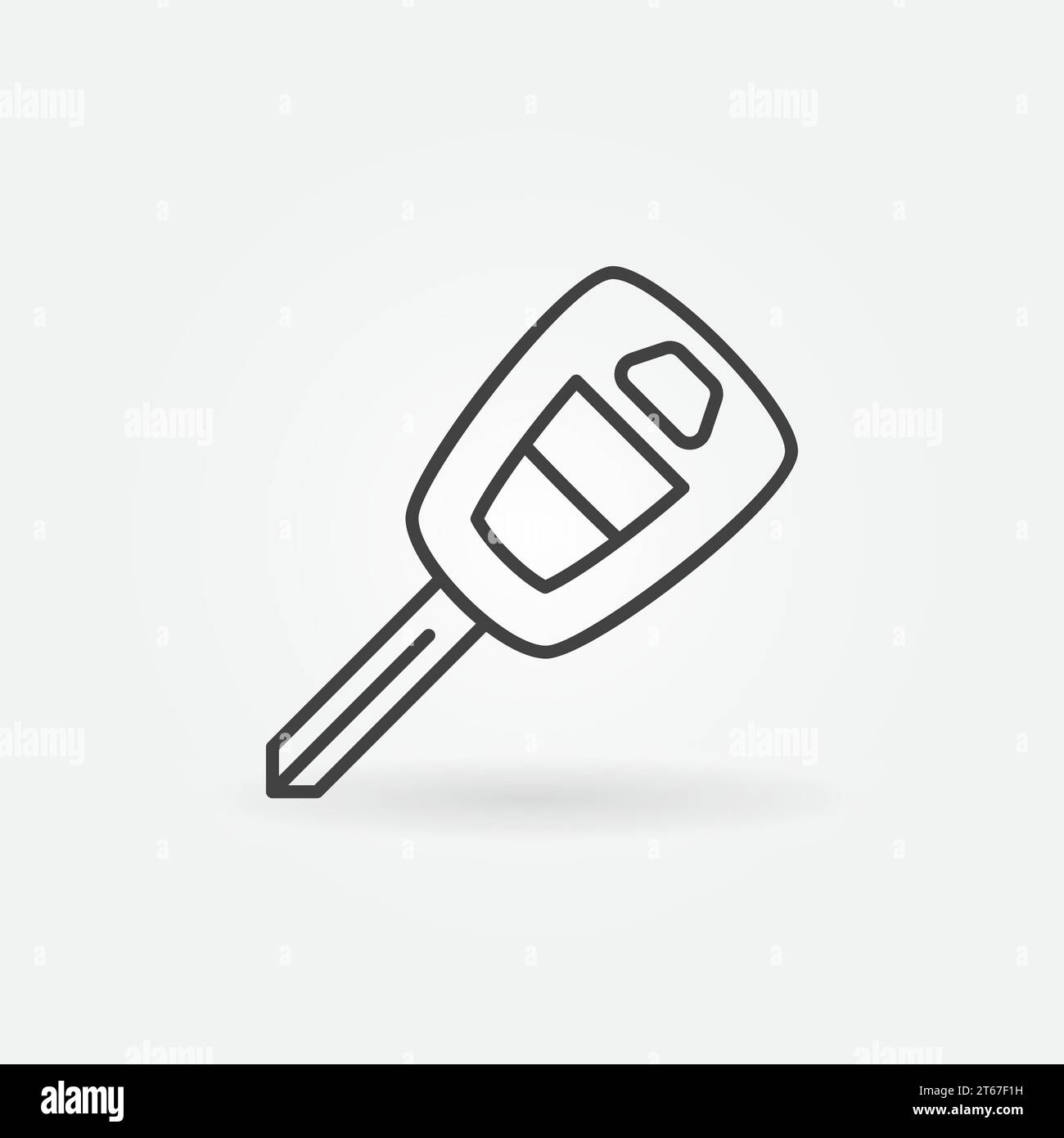 Car key line icon - vector outline concept symbol or design element ...