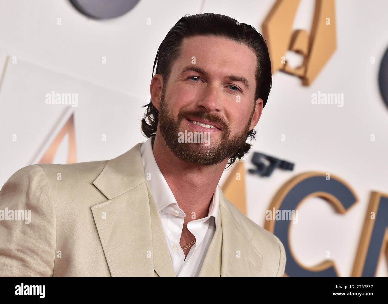 Riley Green arriving to the 57th Annual Country Music Association ...