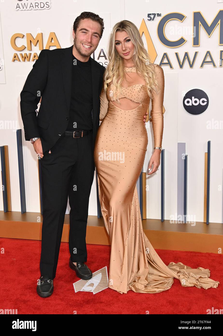 Nashville, USA. 08th Nov, 2023. Ben Williams and Bella Hudson arriving ...