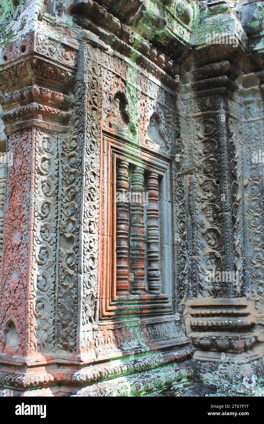 Intricate carvings cover every surface of this stone structure at the ...