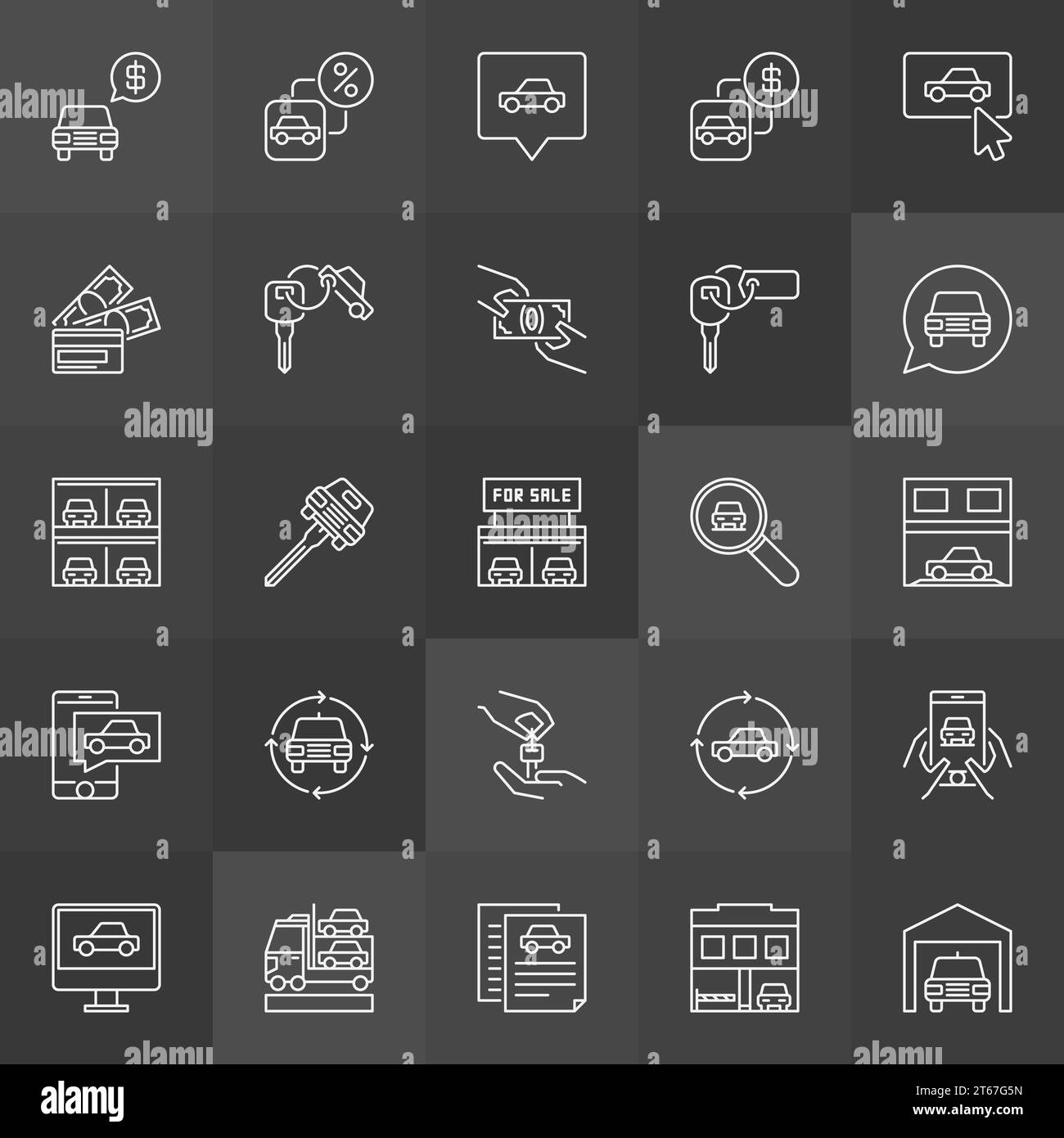 Car dealership building Stock Vector Images - Alamy