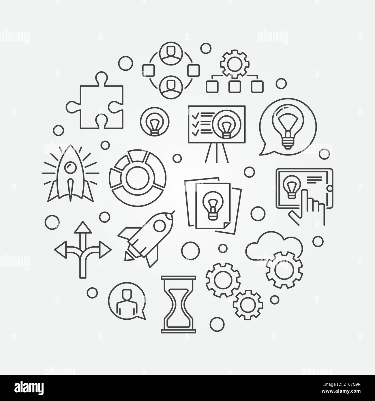 New startup vector vectors hi-res stock photography and images - Alamy