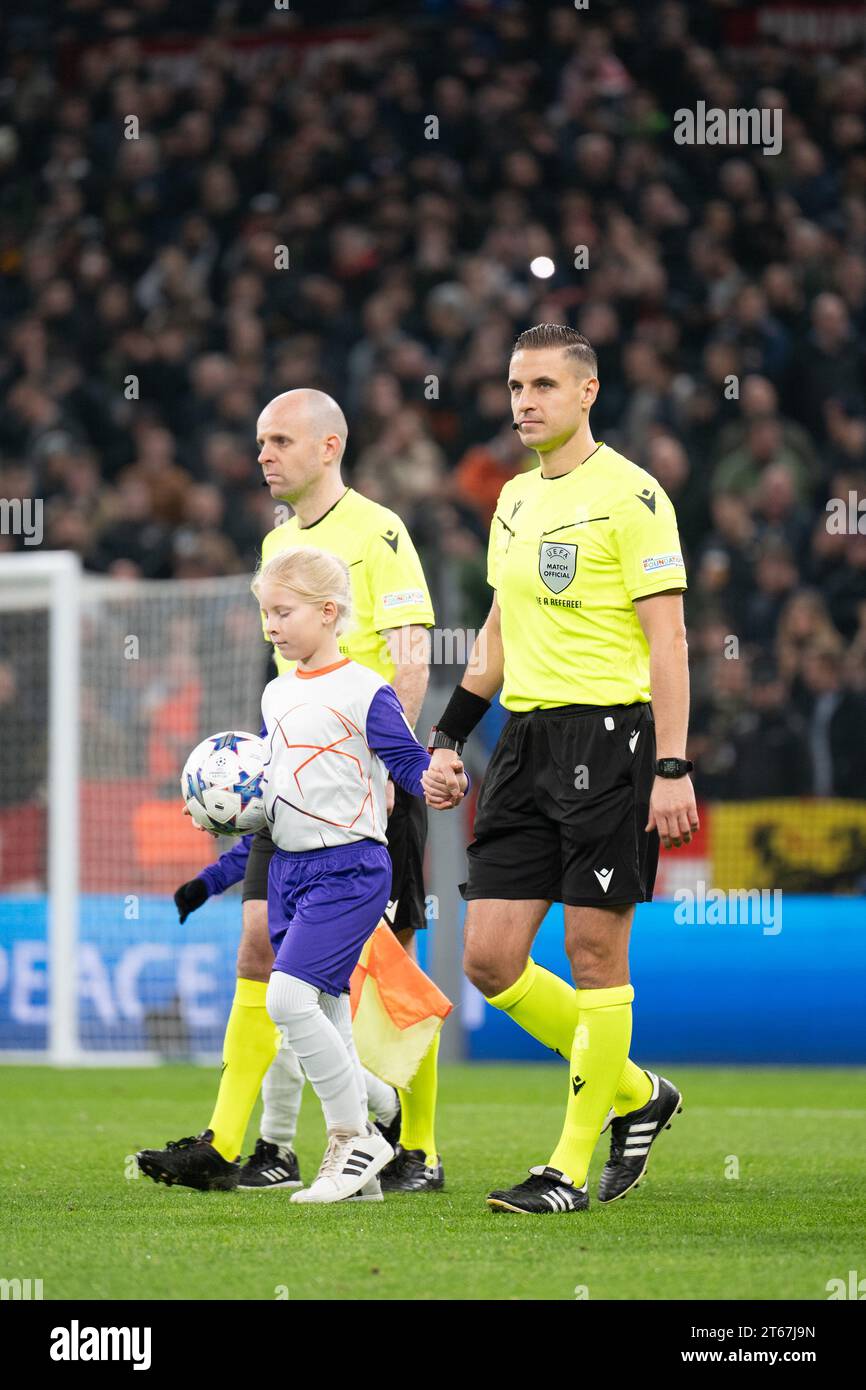 Copenhagen, Denmark. 08th Nov, 2023. Referee Donatas Rumsas seen during ...