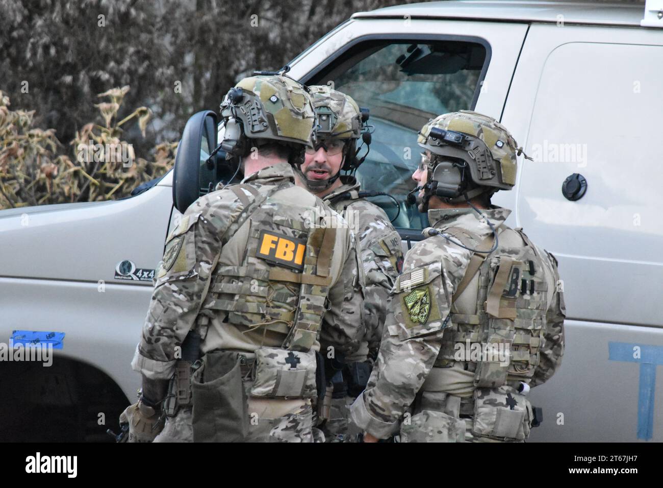 Helmetta, United States. 08th Nov, 2023. FBI searches a nearby ...