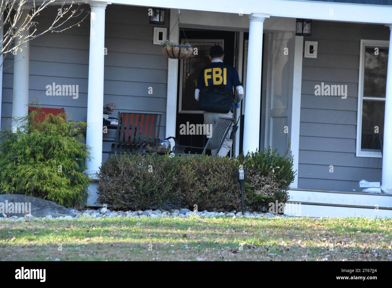 Helmetta, United States. 08th Nov, 2023. FBI searches and converges on ...