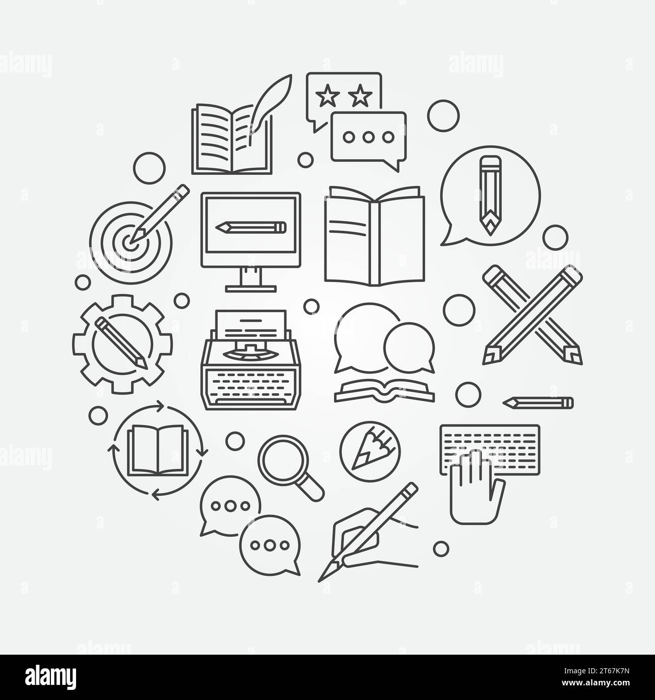 Hand writing sign create Stock Vector Images - Alamy