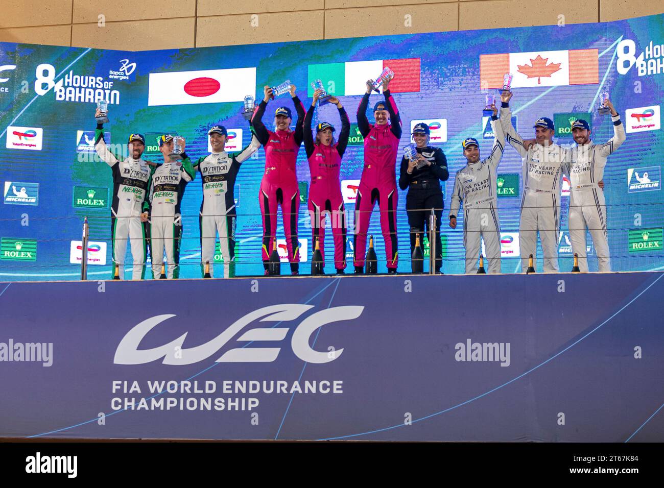 FIA WEC 2023 - BAPCO ENERGIES 8 HOURS OF BAHRAIN, PODIUM Stock Photo ...