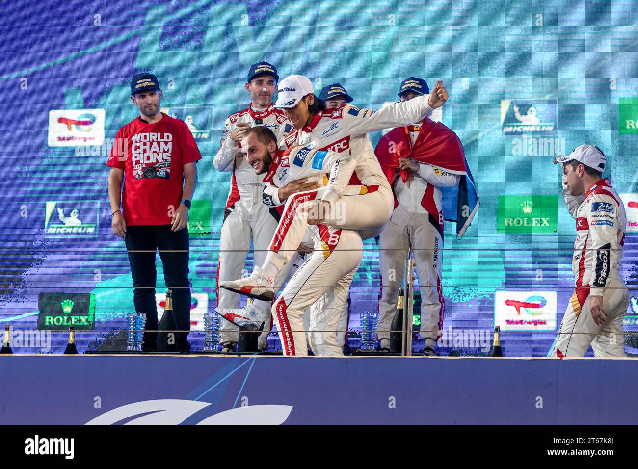 FIA WEC 2023 - BAPCO ENERGIES 8 HOURS OF BAHRAIN, PODIUM Stock Photo ...