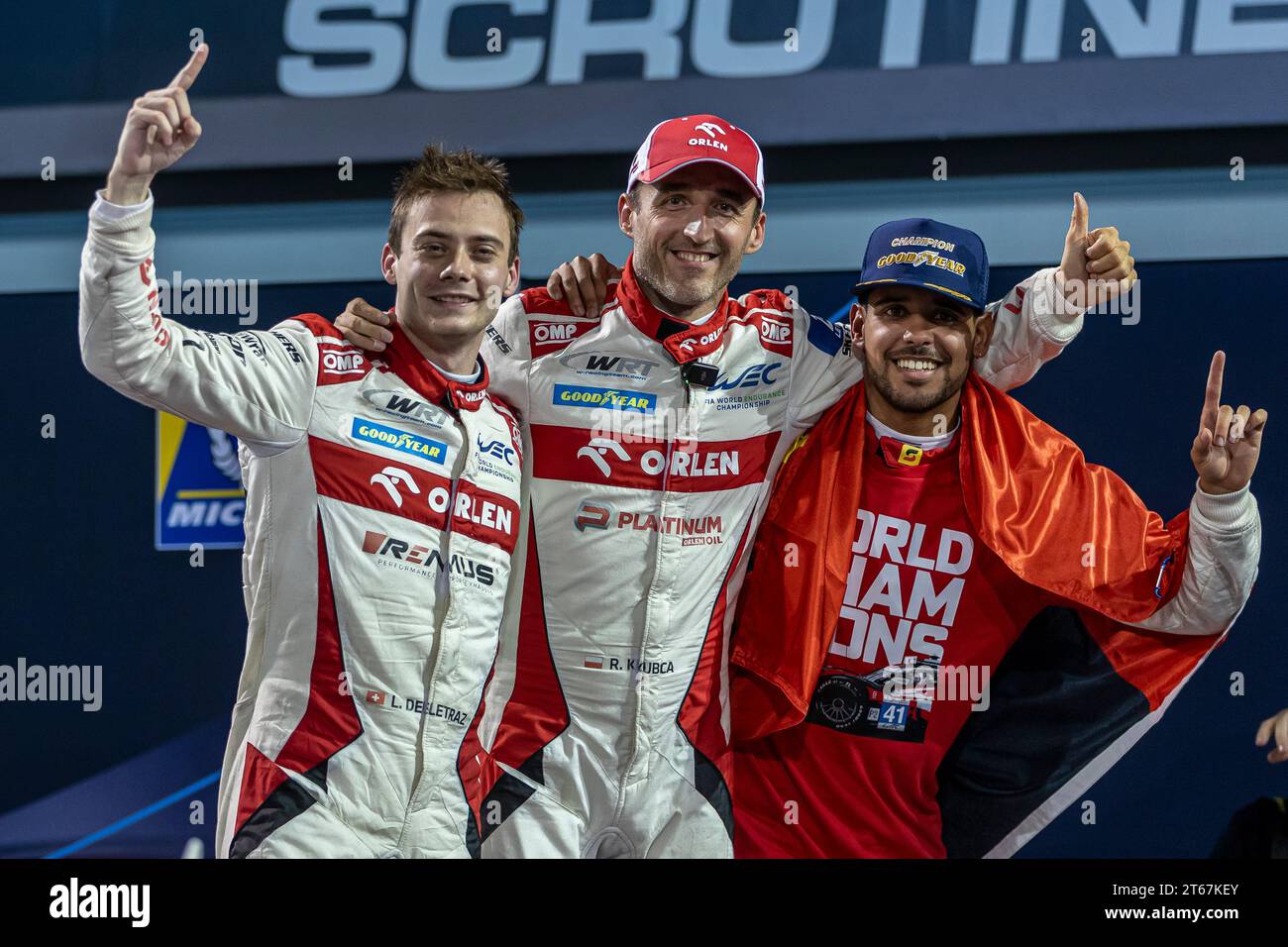FIA WEC 2023 - BAPCO ENERGIES 8 HOURS OF BAHRAIN, PODIUM Stock Photo ...