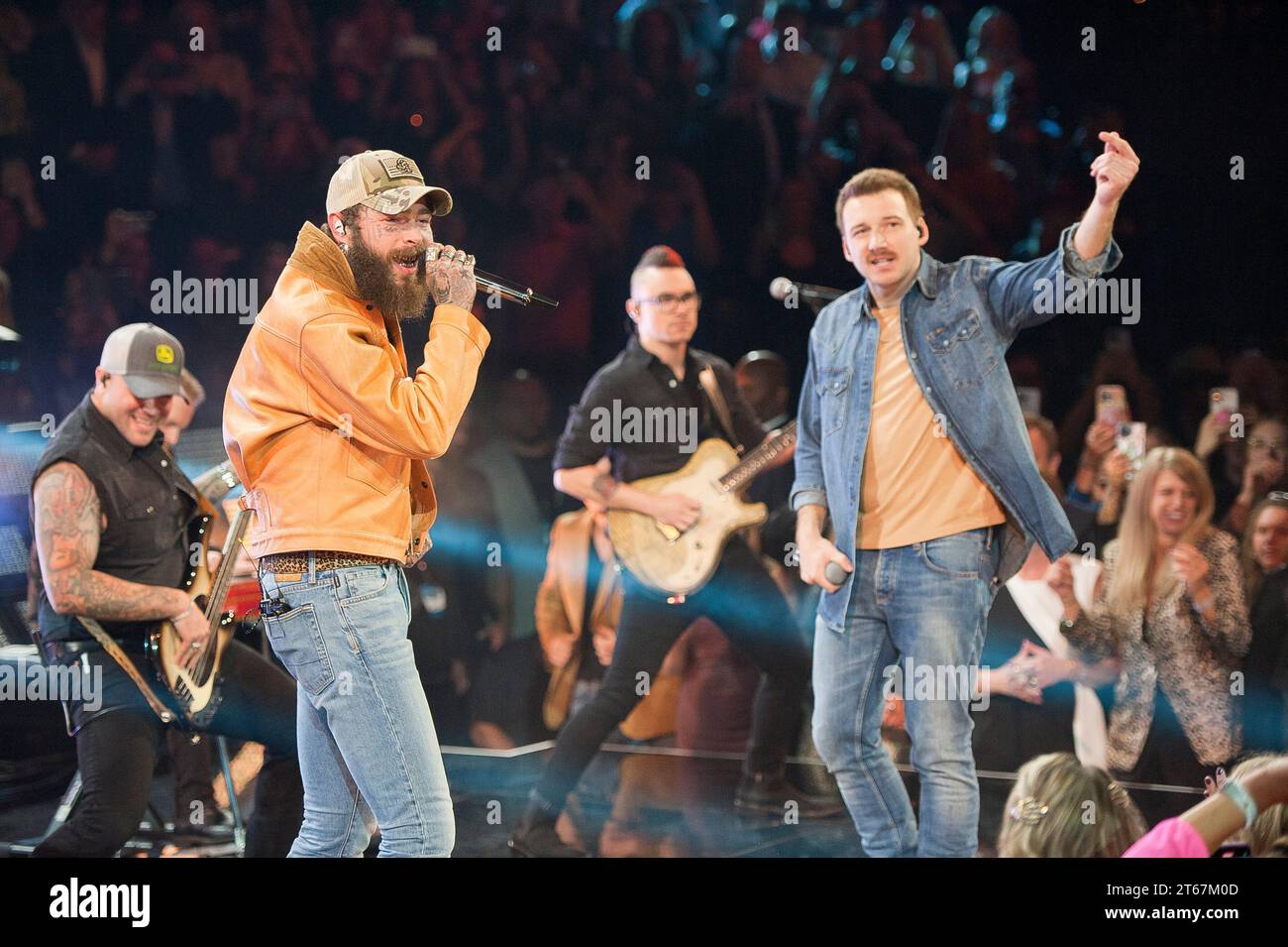 Nov. 08, 2023 - Nashville, Tennessee; USA - POST MALONE, MORGAN WALLEN ...