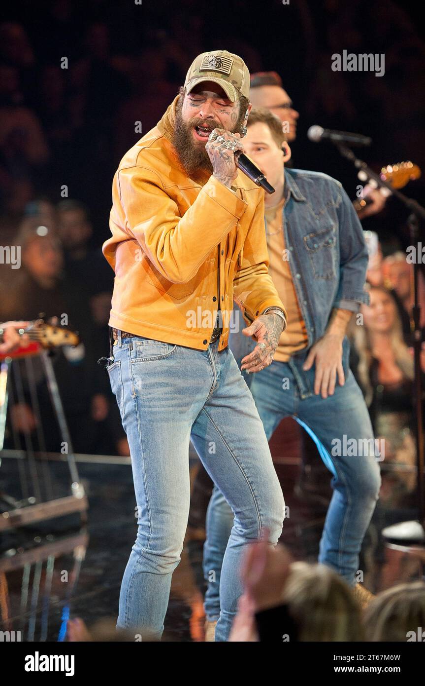 Nov. 08, 2023 - Nashville, Tennessee; USA - POST MALONE, MORGAN WALLEN ...