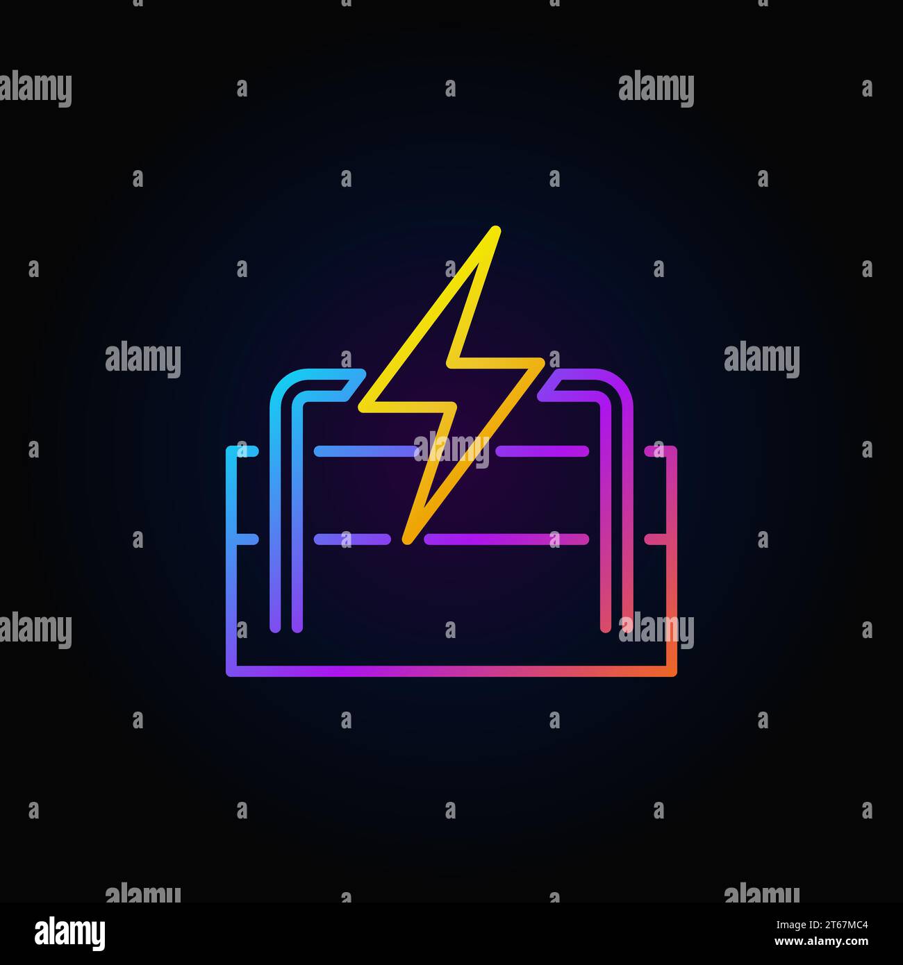 Geothermal energy colorful icon. Vector renewable energy outline ...