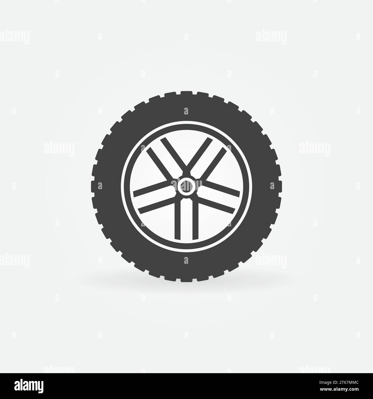 Car wheel vector minimal symbol or icon Stock Vector Image & Art - Alamy