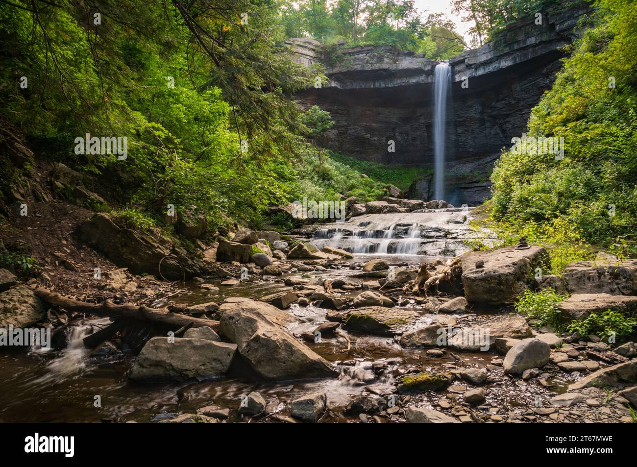 Carpenter Falls in the Finger Lakes, Niles New York Stock Photo - Alamy