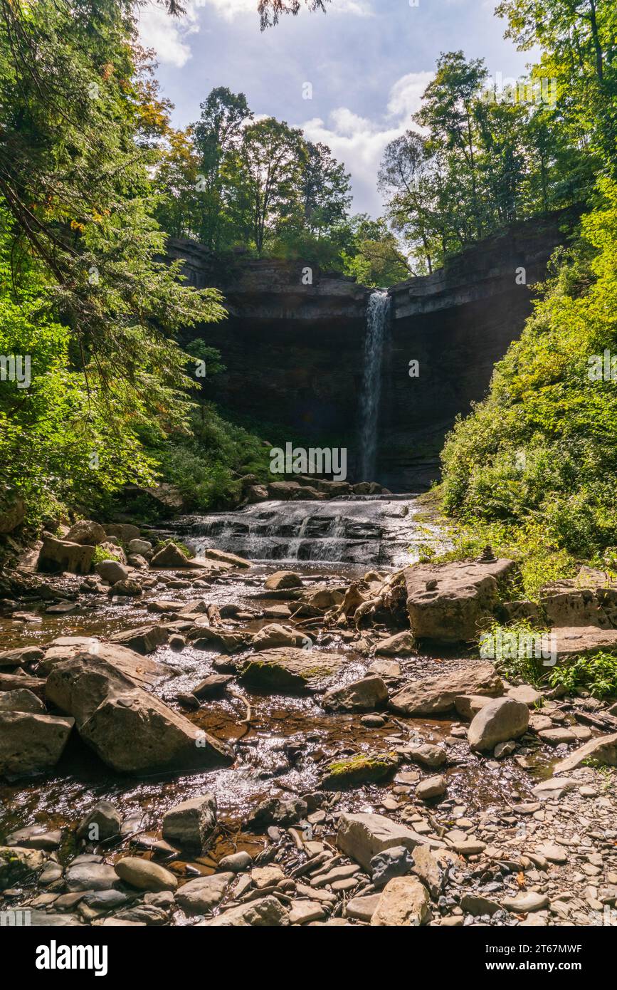 Carpenter Falls in the Finger Lakes, Niles New York Stock Photo - Alamy