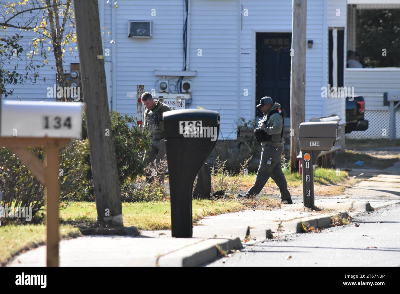 Helmetta, United States. 08th Nov, 2023. FBI searches and converges on ...