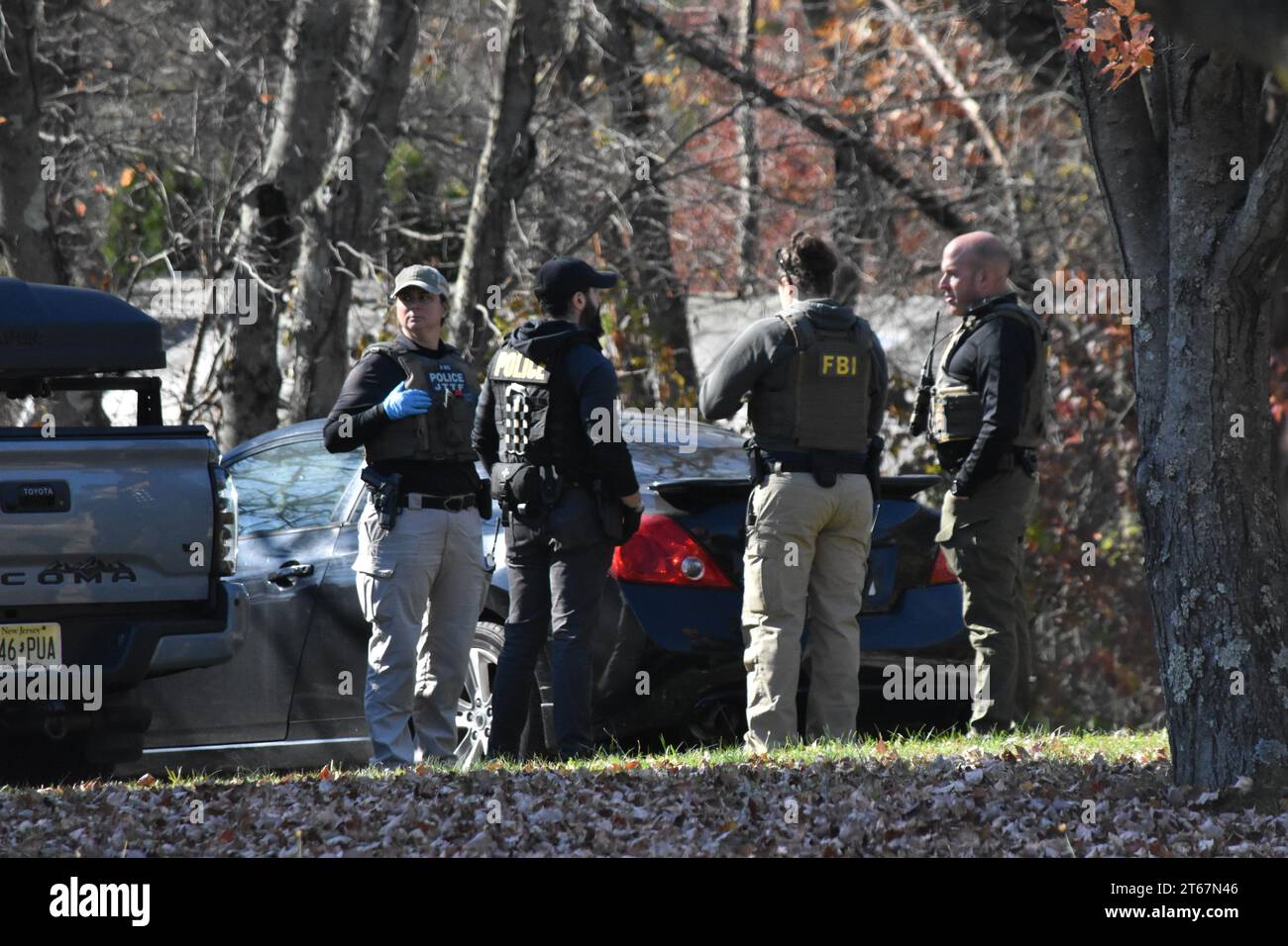 Helmetta, United States. 08th Nov, 2023. FBI searches and converges on ...