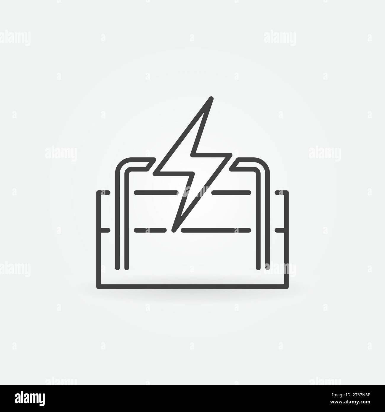 Geothermal energy linear icon. Vector renewable energy outline concept ...