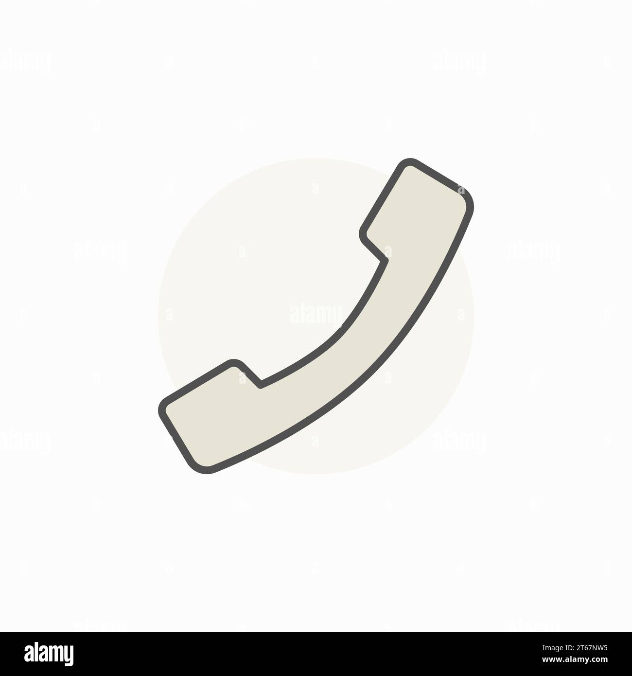 Colorful phone icon. Vector telephone creative symbol or design element ...