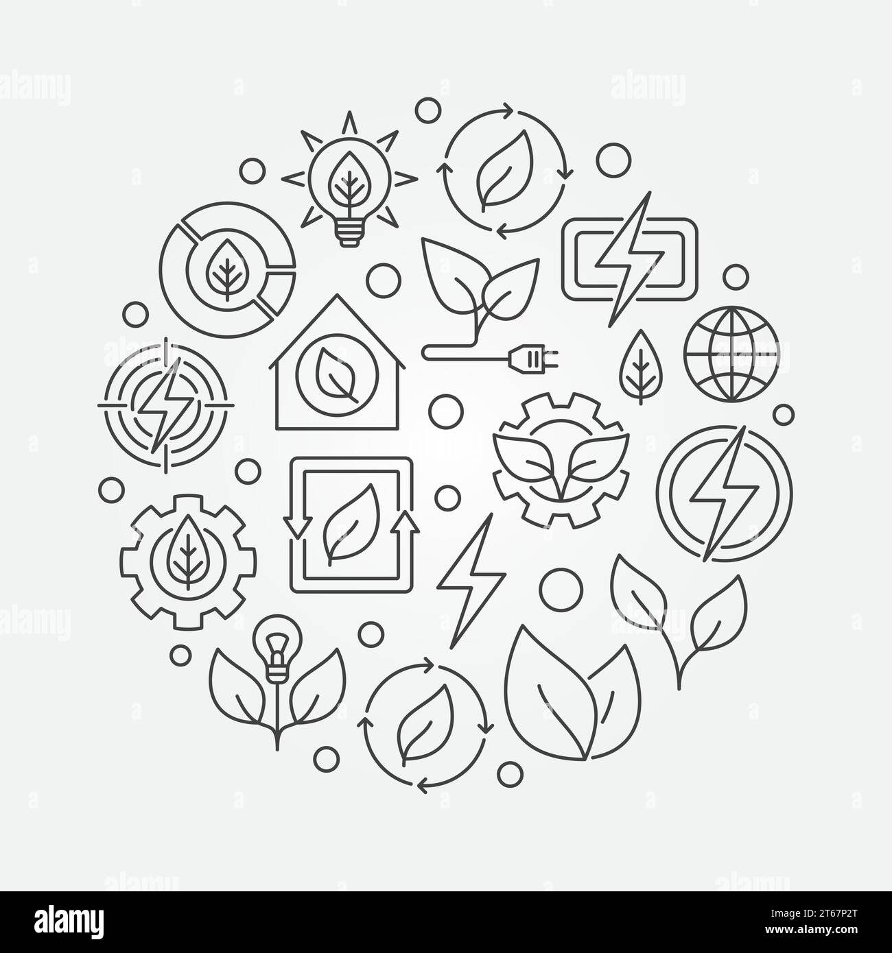 Renewable bioenergy icon outline hi-res stock photography and images ...