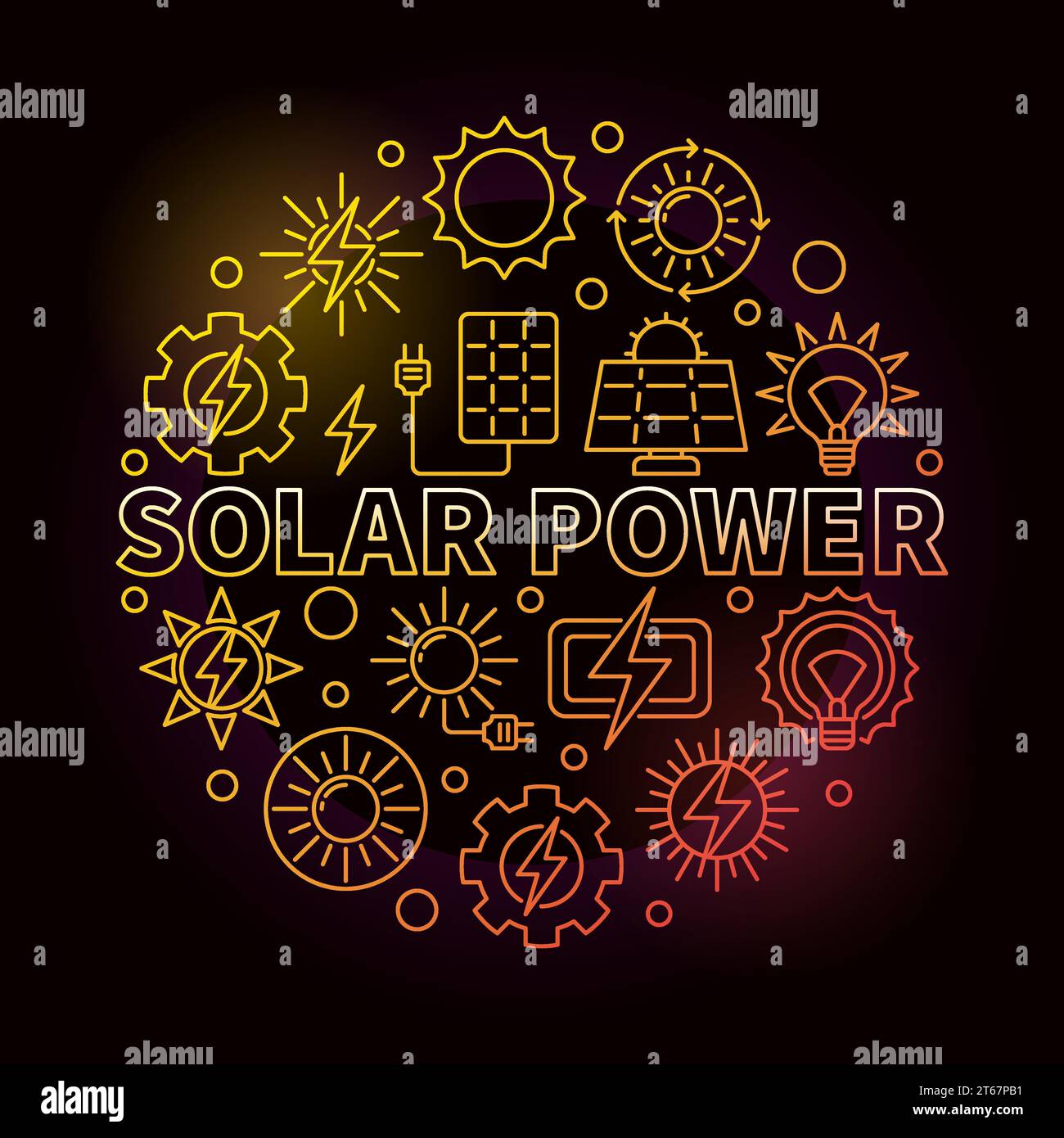 Conversion to electricity Stock Vector Images - Alamy