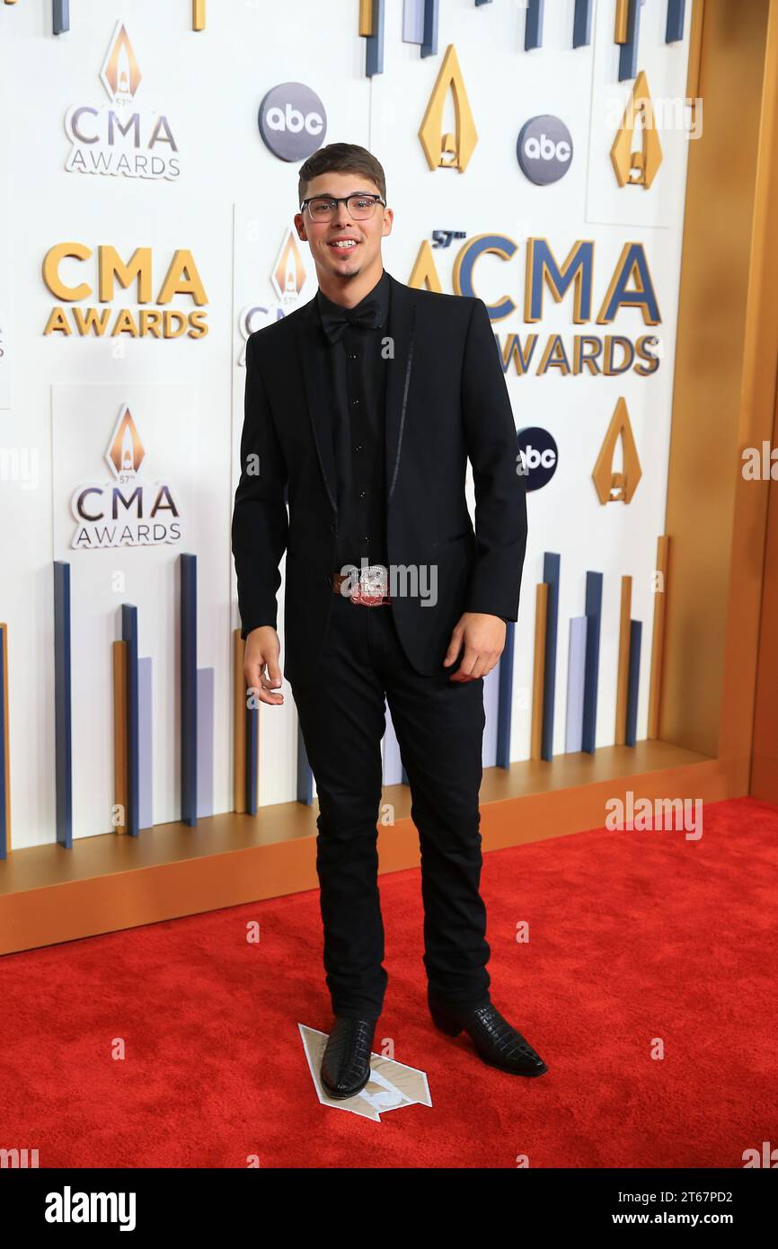 Nashville, United States. 08th Nov, 2023. Chase Matthew arrives at the ...