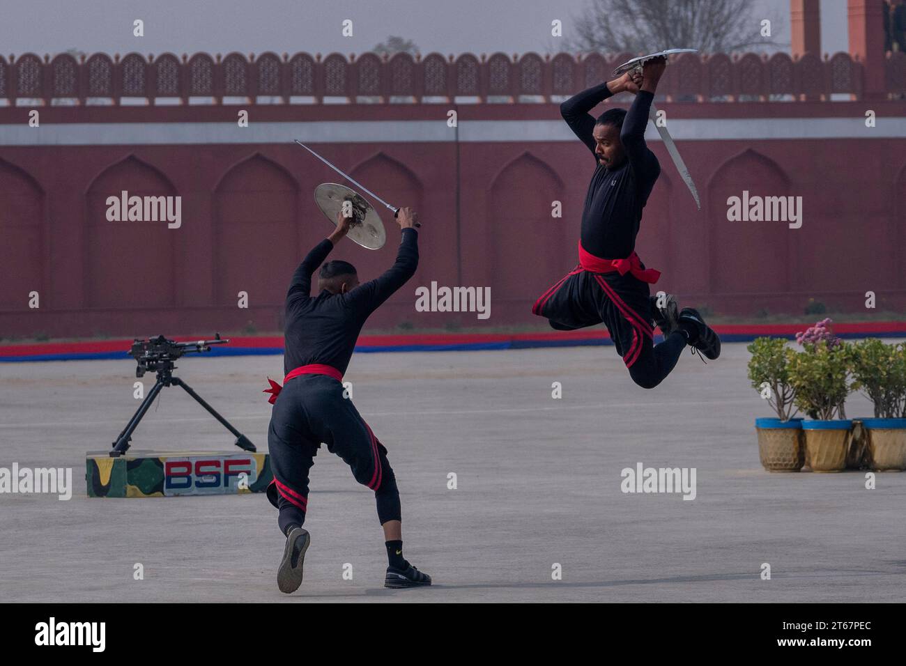 Indian Border Security Force (BSF) soldiers display their martial arts ...