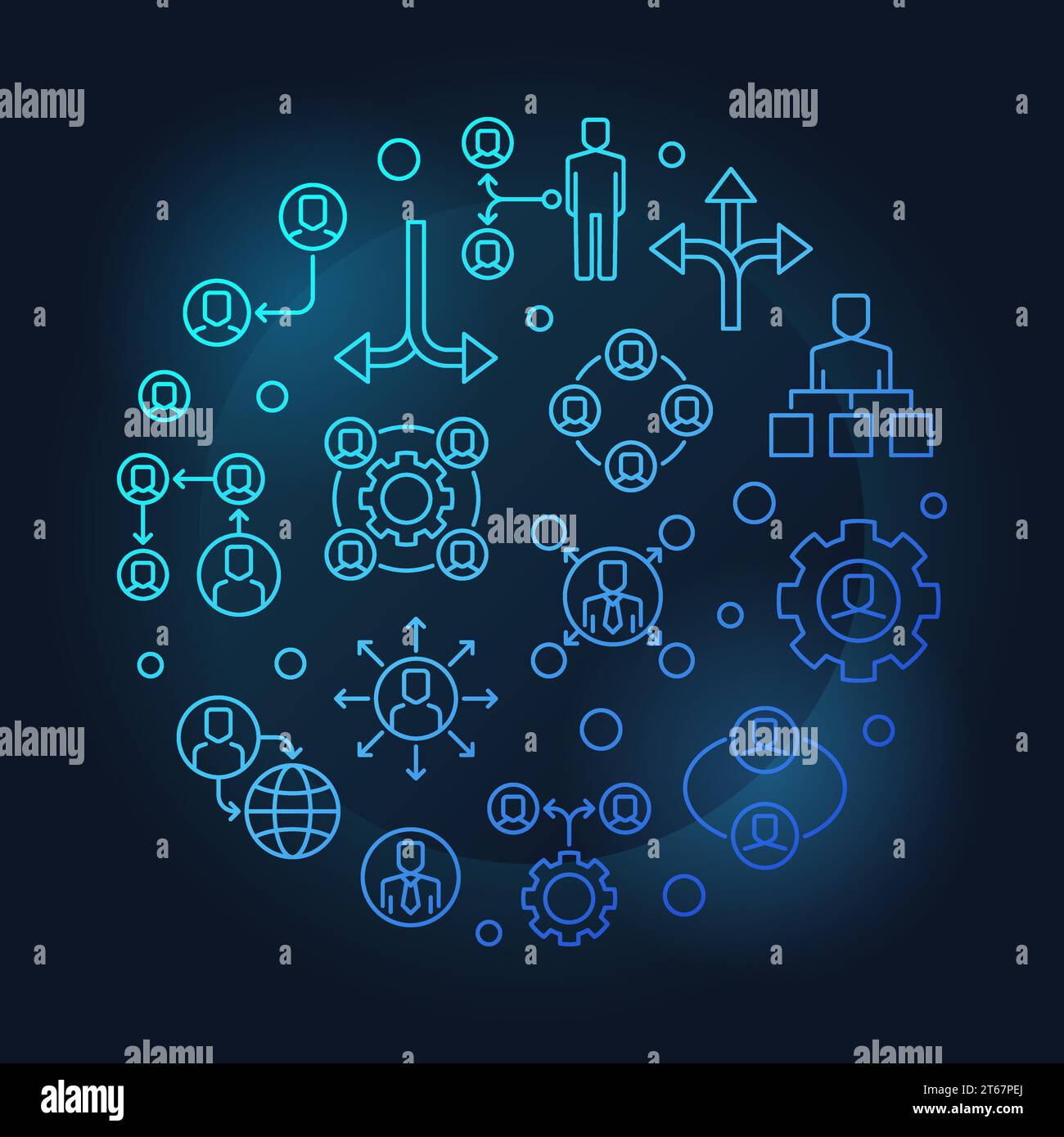 Delegating vector vectors hi-res stock photography and images - Alamy