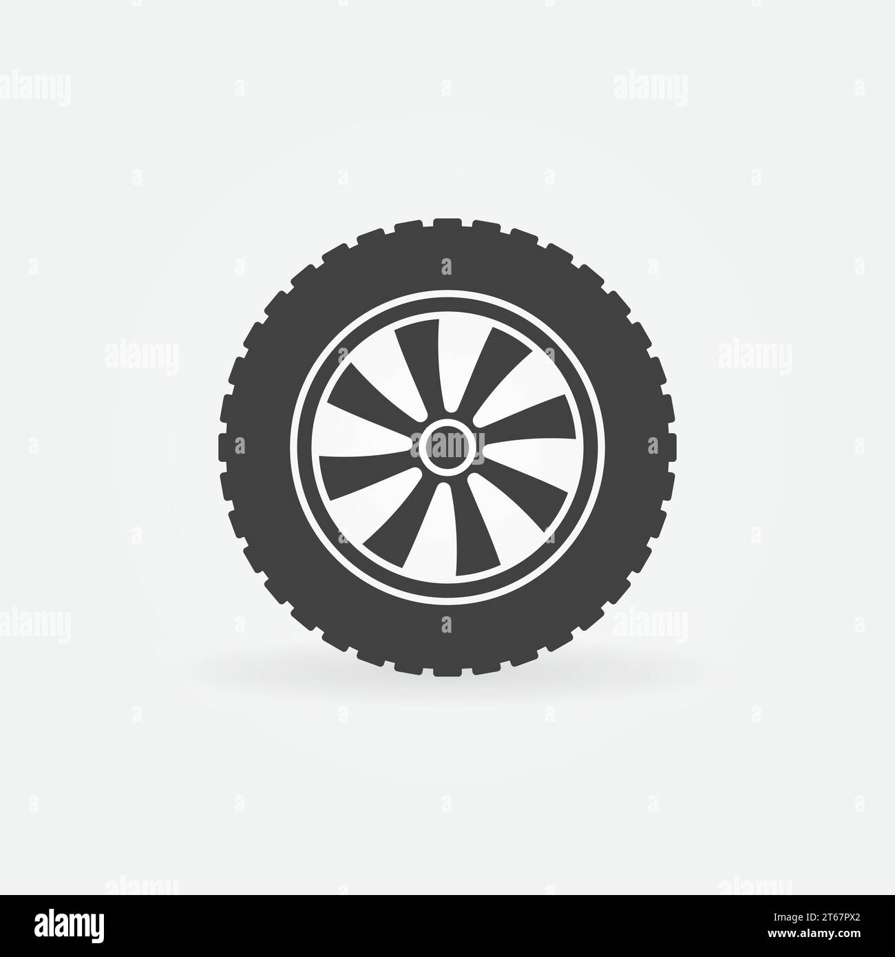 Vector car wheel icon or logo element Stock Vector Image & Art - Alamy
