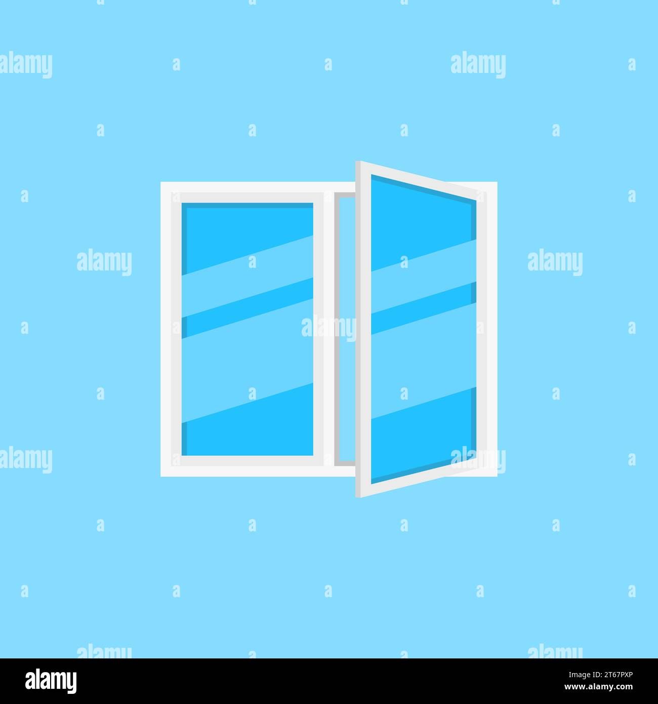 New blue glass building Stock Vector Images - Alamy