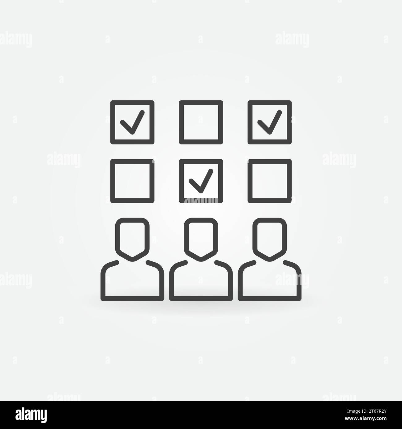 Survey vector concept icon or symbol in thin line style Stock Vector ...