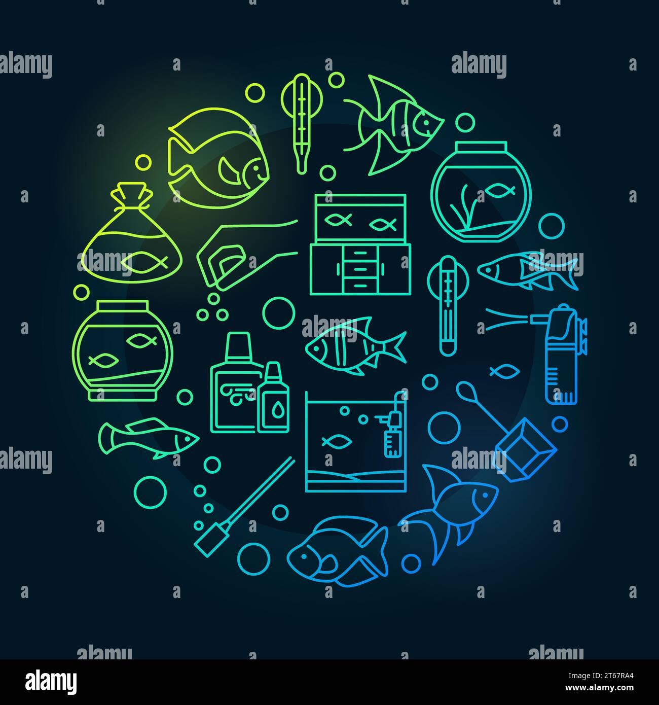 Accessories pet color line Stock Vector Images - Alamy