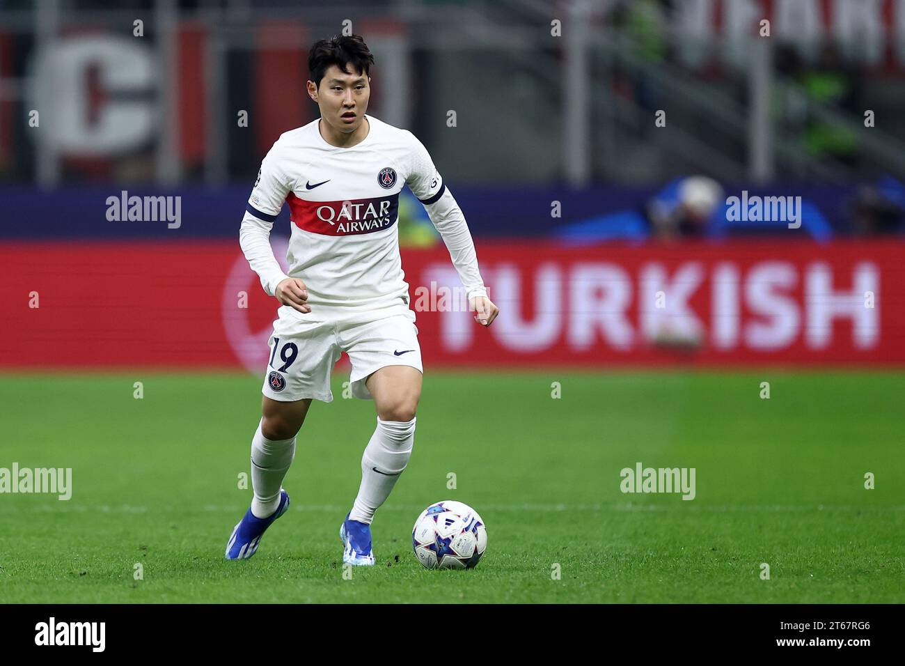 Lee Kang-in of Paris Saint-Germain Fc in action during the Uefa ...
