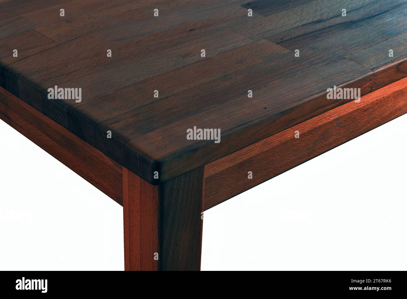 Wooden table surface. Natural wood furniture close view. Solid wood ...