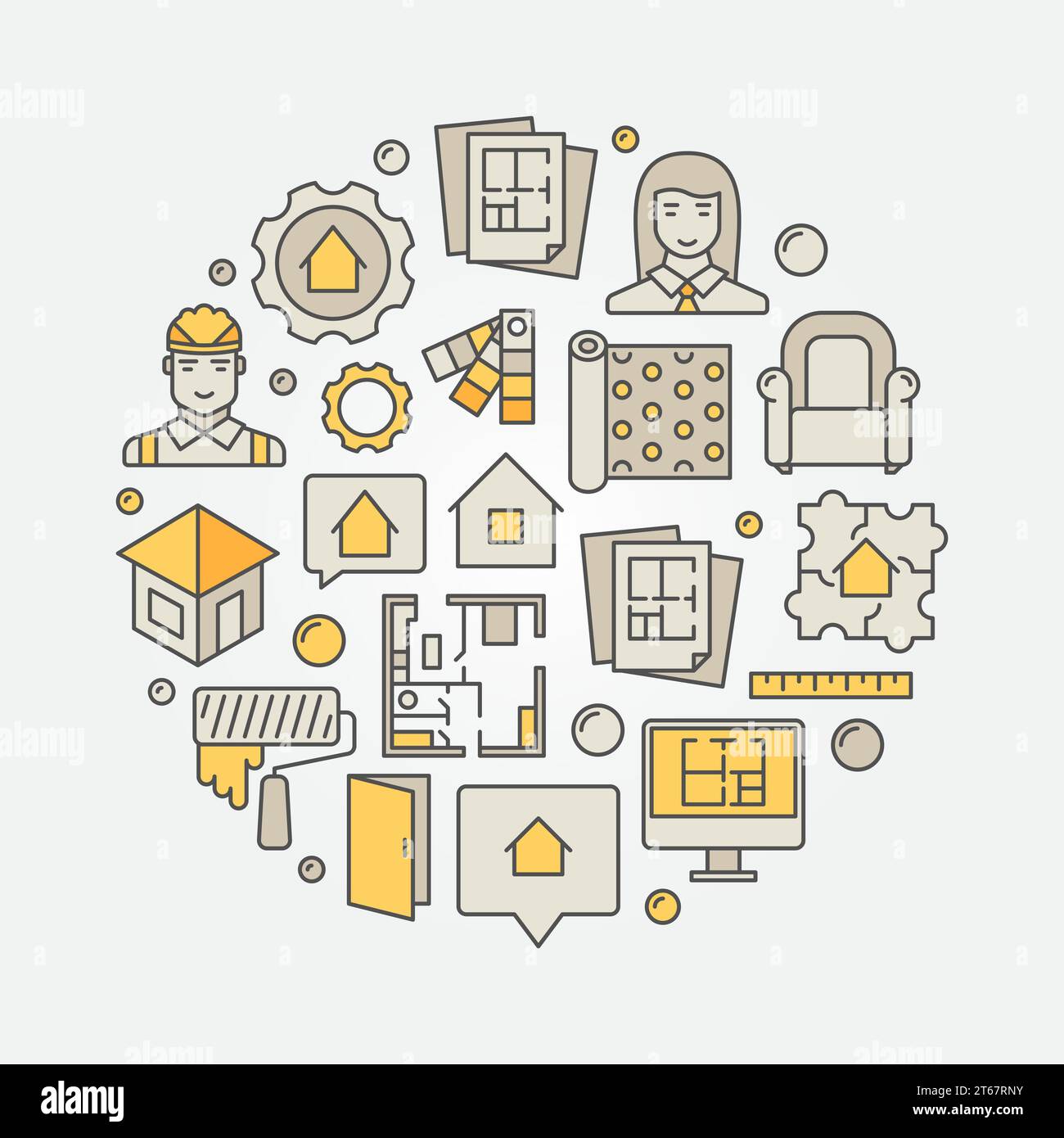 Renovate floor Stock Vector Images - Alamy