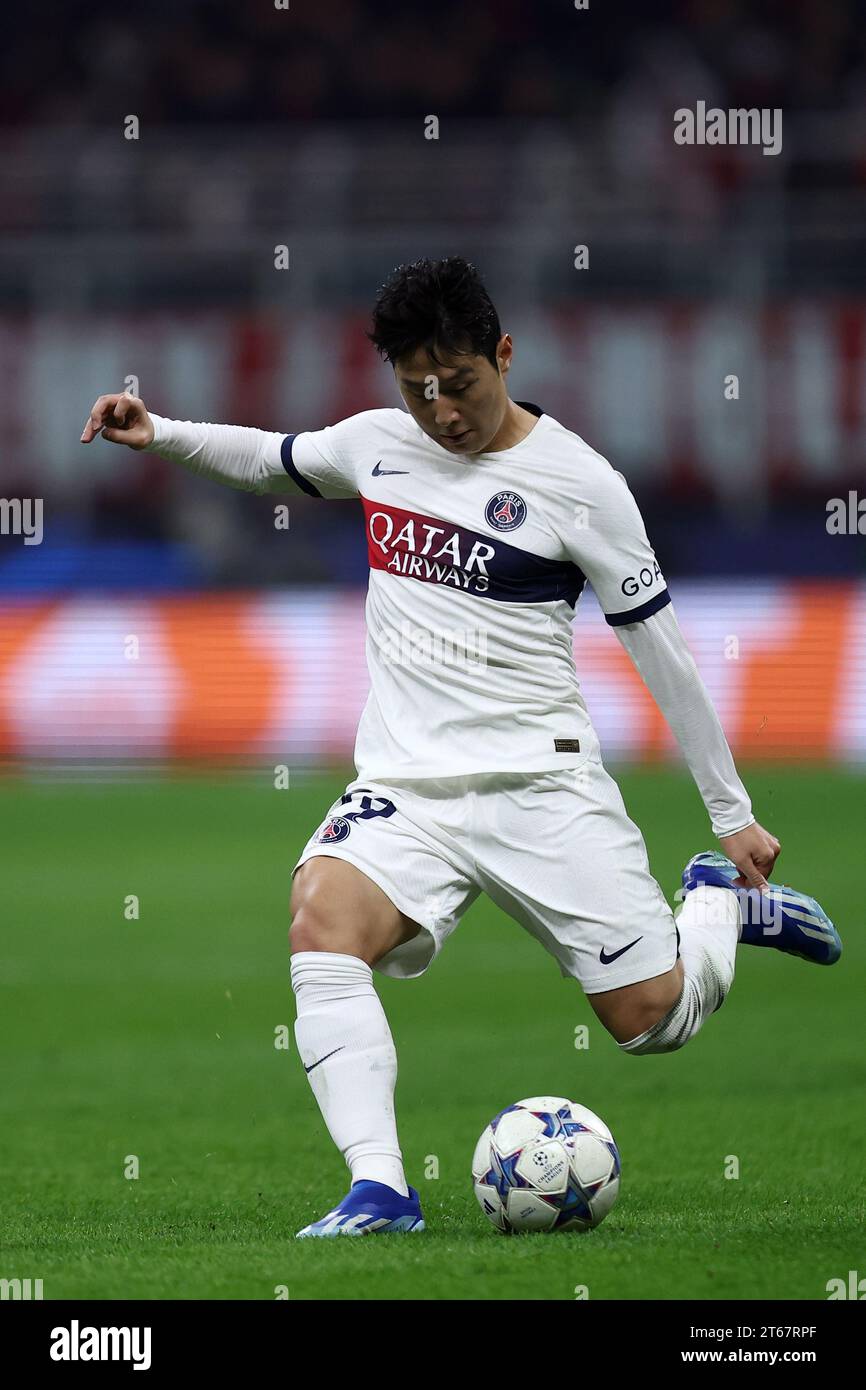 Lee Kang-in of Paris Saint-Germain Fc in action during the Uefa ...