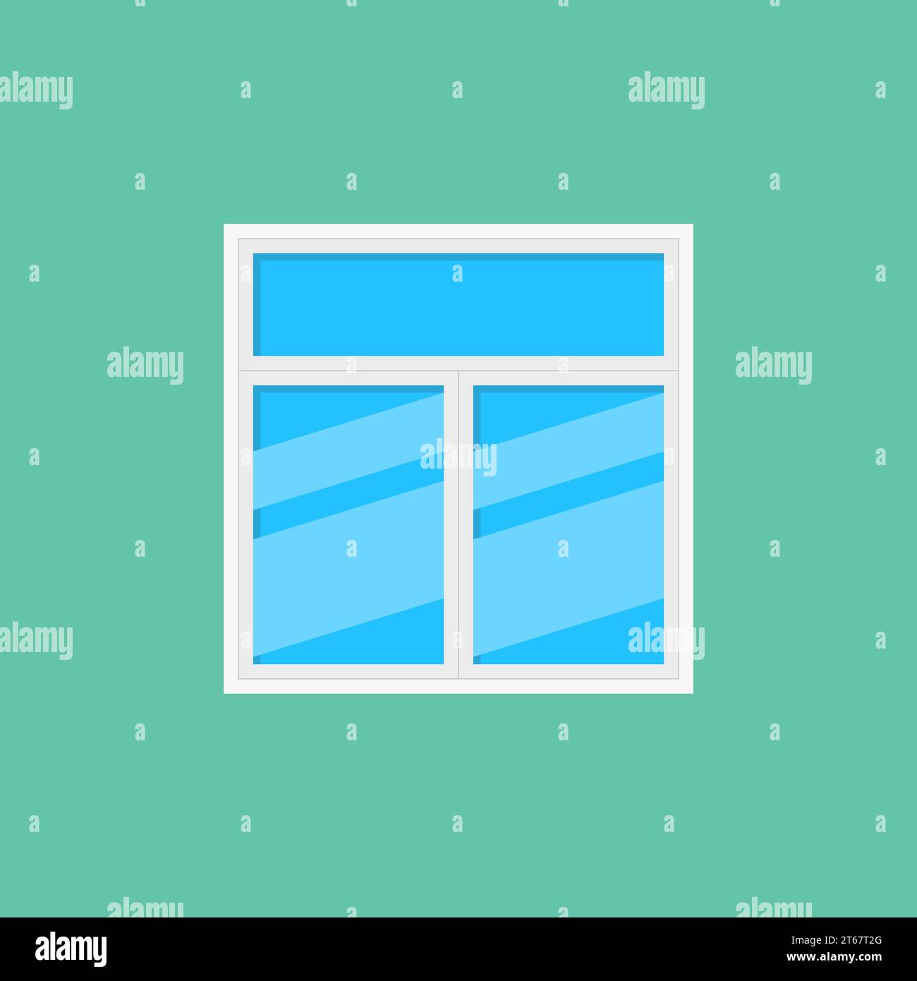 Flat window simple vector icon or design element Stock Vector Image ...