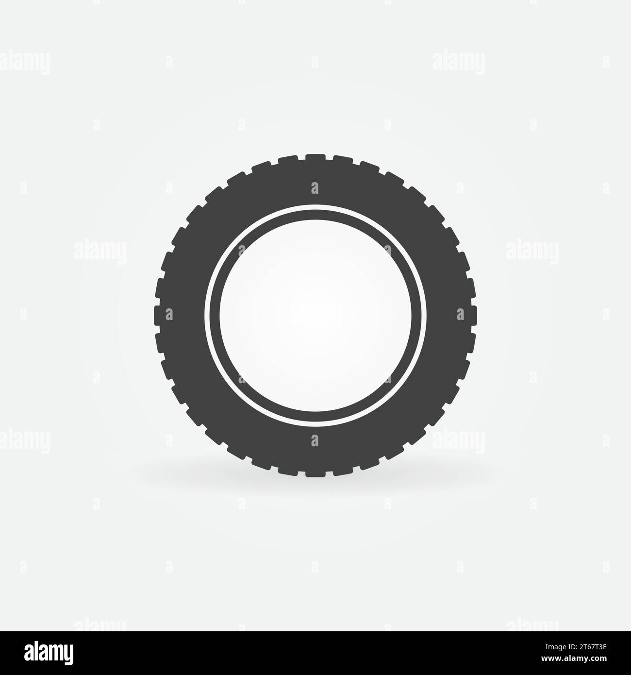 Car tire icon. Vector tyre symbol or design element Stock Vector Image ...