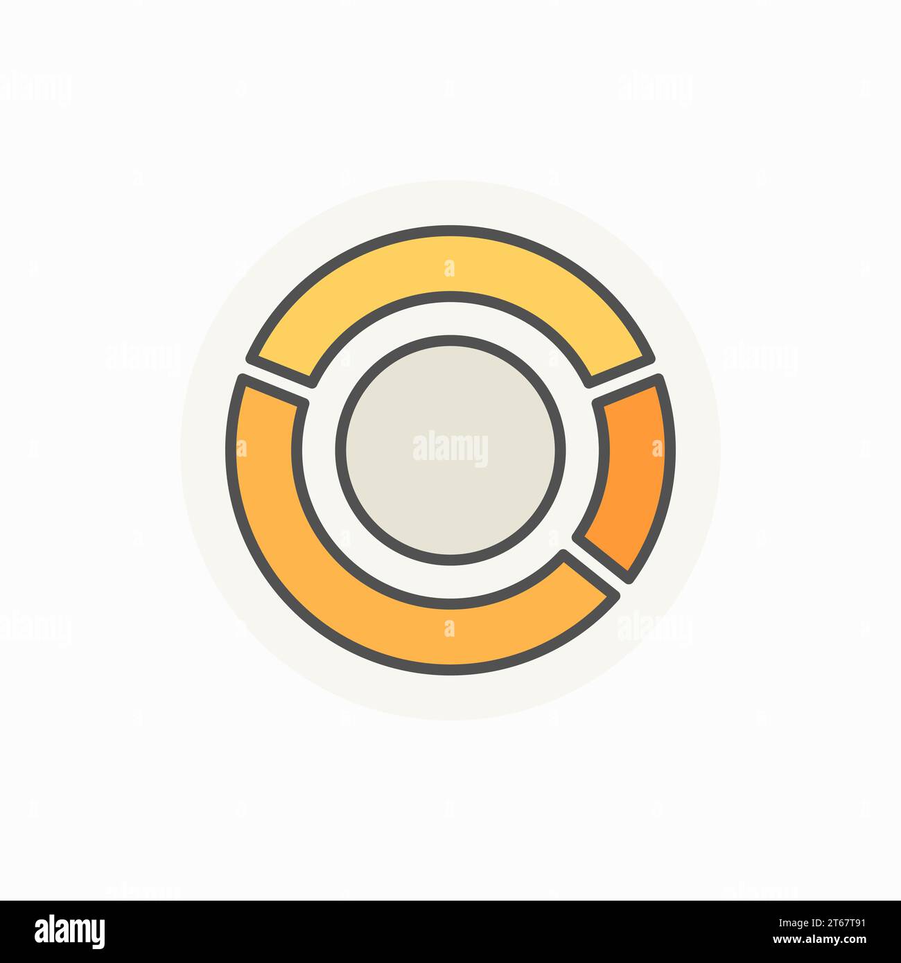 Round chart icon Stock Vector Images - Alamy