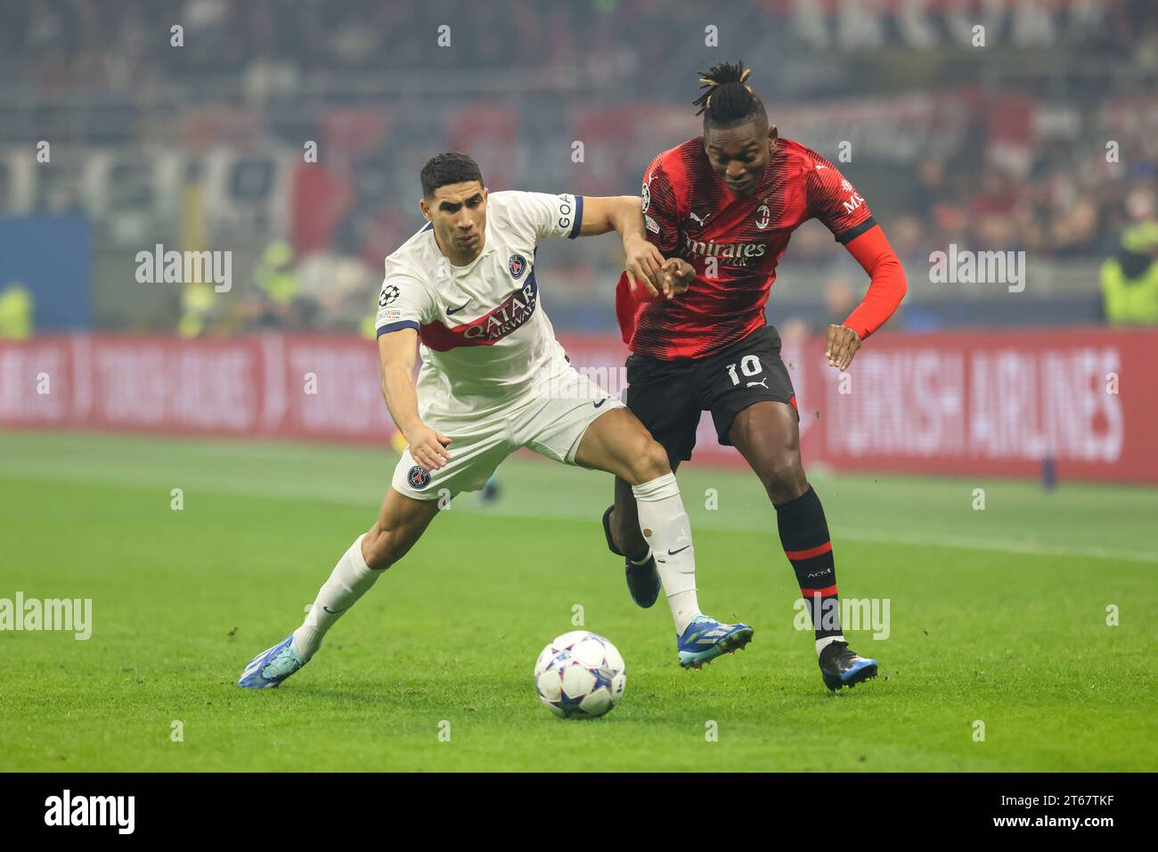 November 7 2023 Milan - Italy - sport, soccer - Milan vs Paris Saint ...