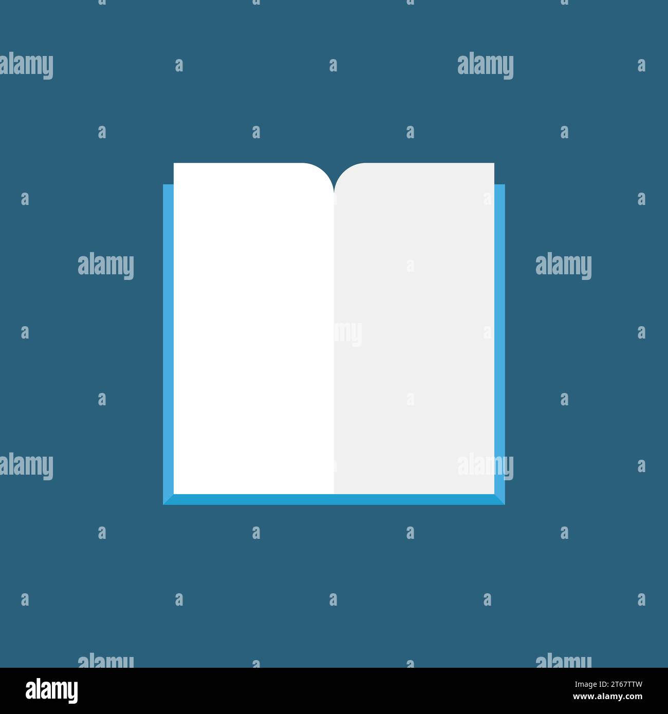 Open book flat icon. Vector modern education concept symbol or design ...