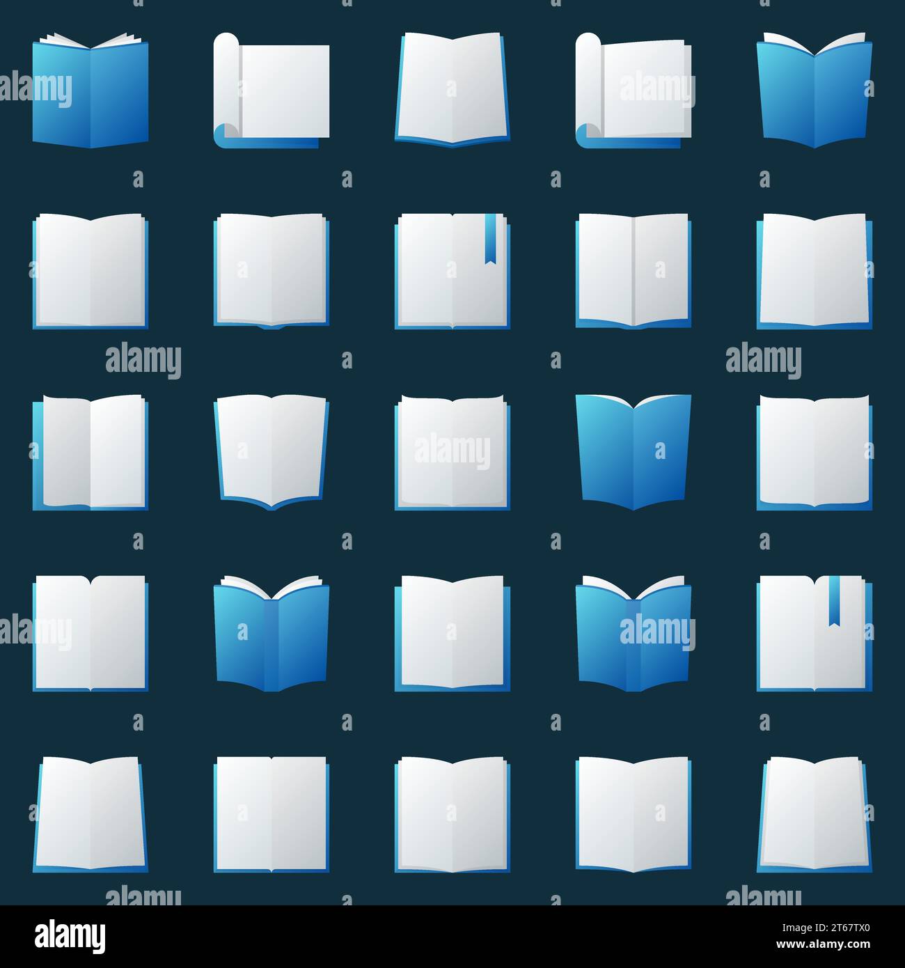 Colourful book cover design set hi-res stock photography and images - Alamy