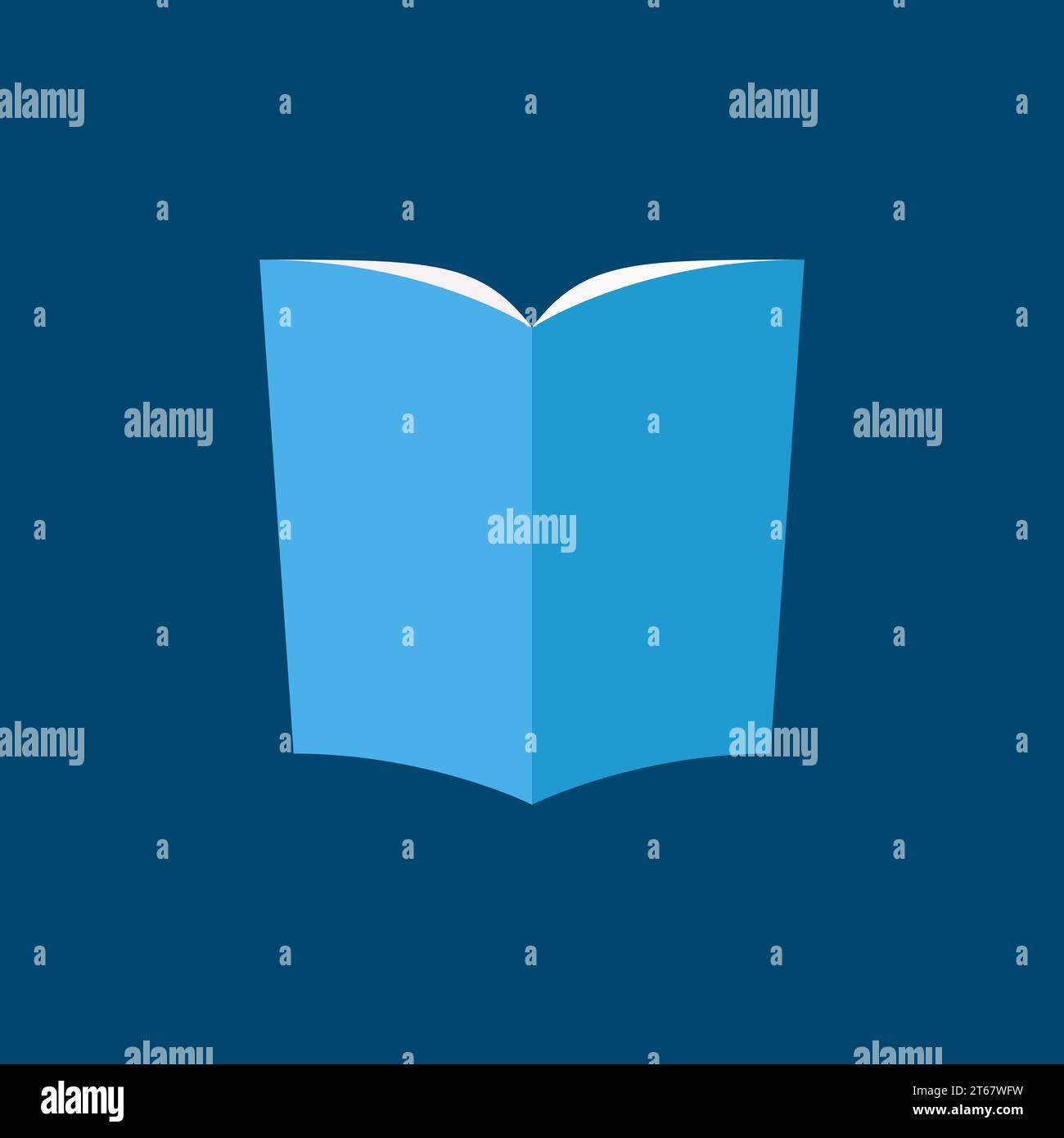 Blue book symbol or icon in flat style Stock Vector Image & Art - Alamy