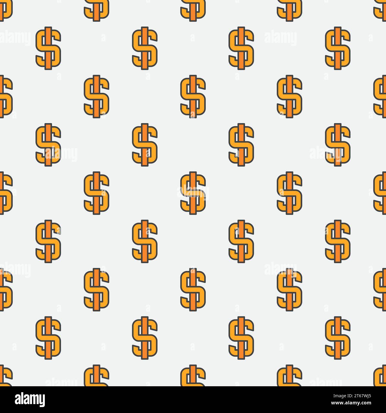 Dollar seamless pattern - vector minimal modern money texture Stock ...