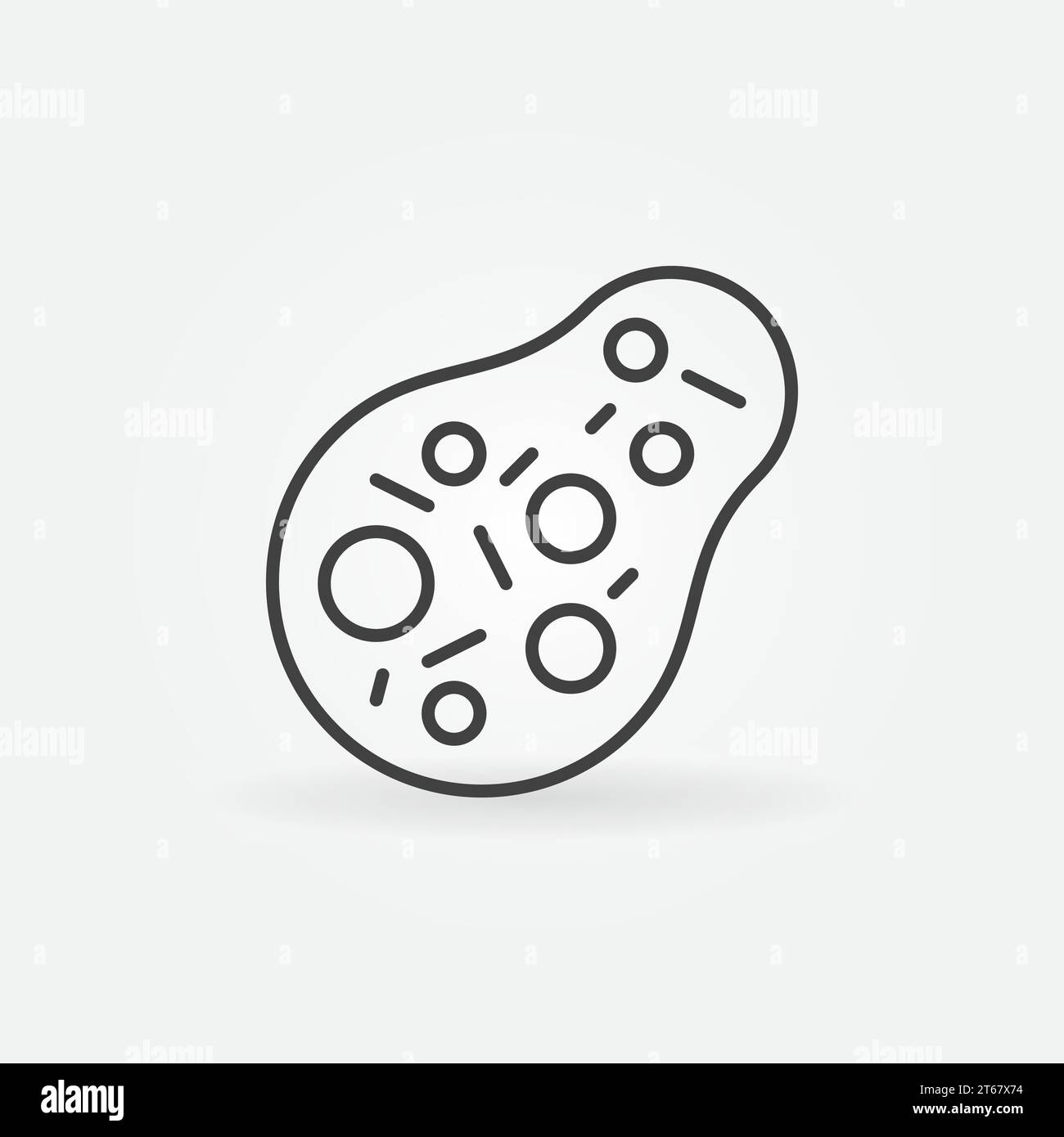 Bacteria vector minimal icon or symbol in line style Stock Vector Image ...