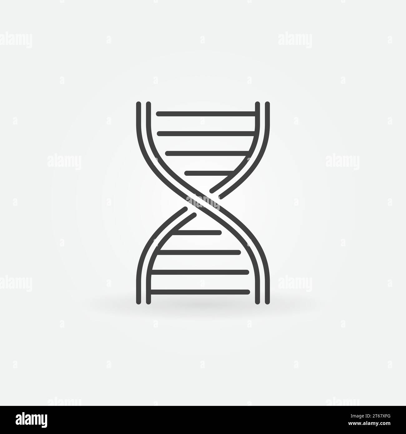 DNA strand vector outline icon or design element Stock Vector Image ...