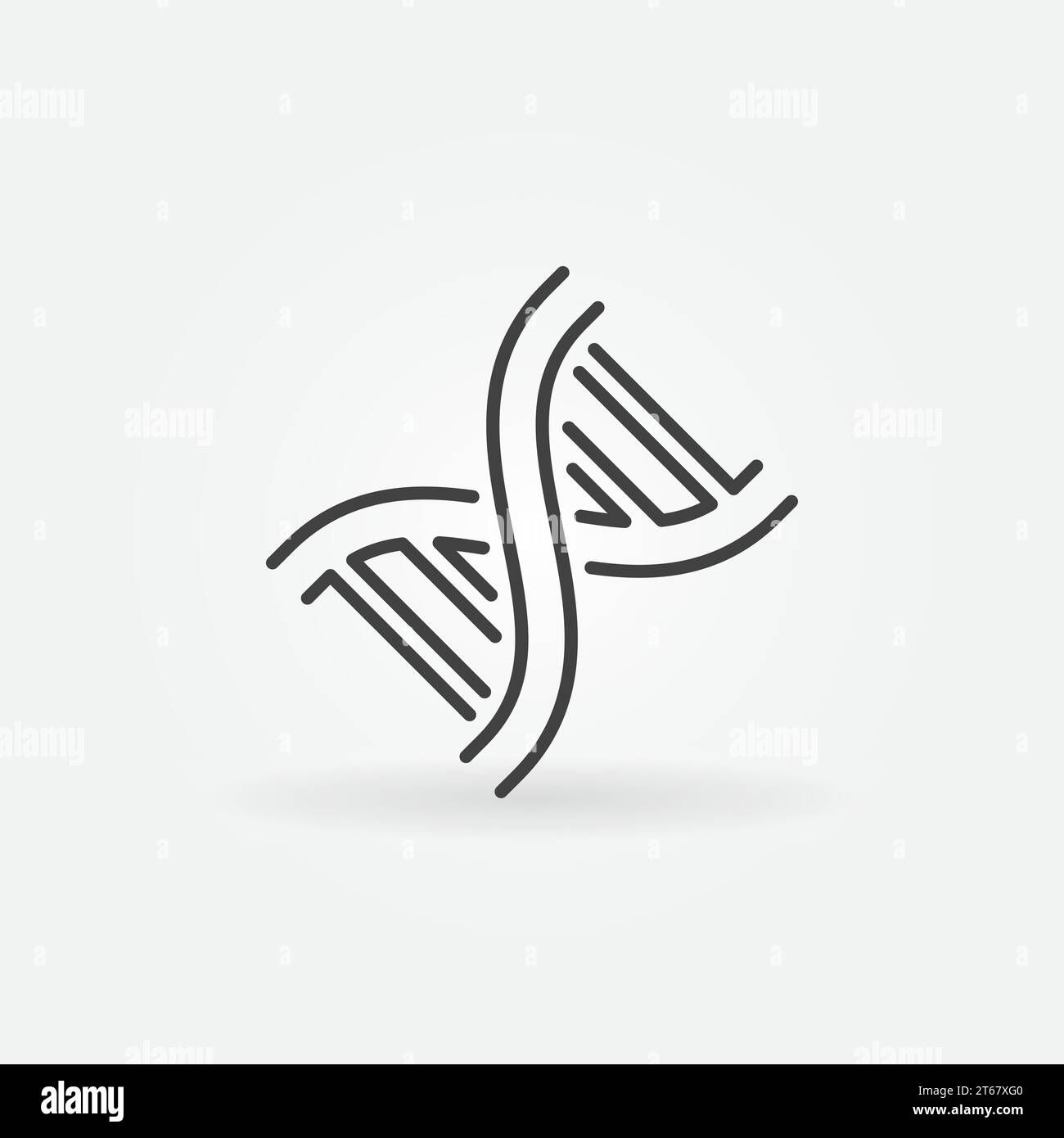 Double helix dna molecular model Stock Vector Images - Alamy